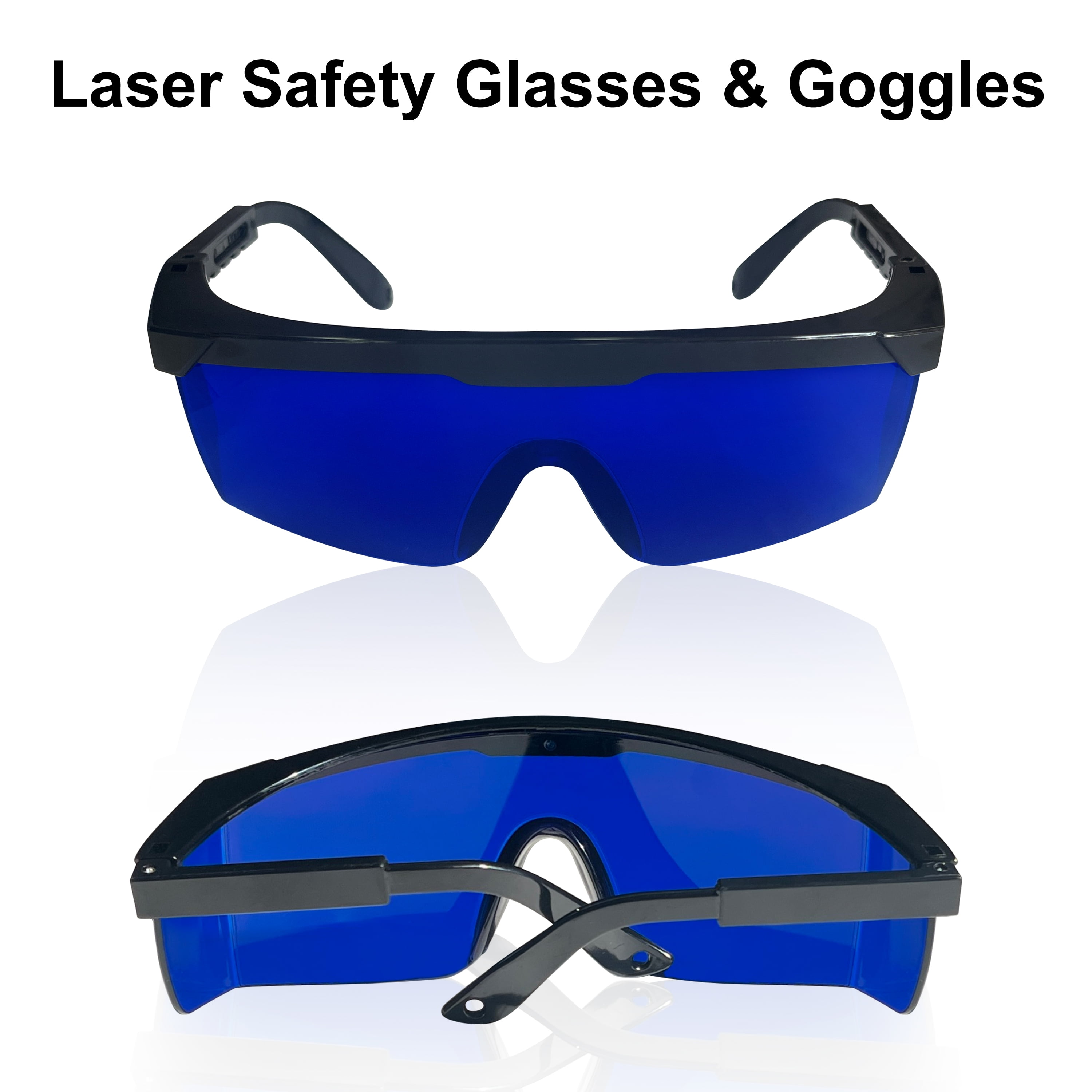 ZJZK Laser Protection Glasses for Light Therapy & Hair Removal, Blue 2 ...