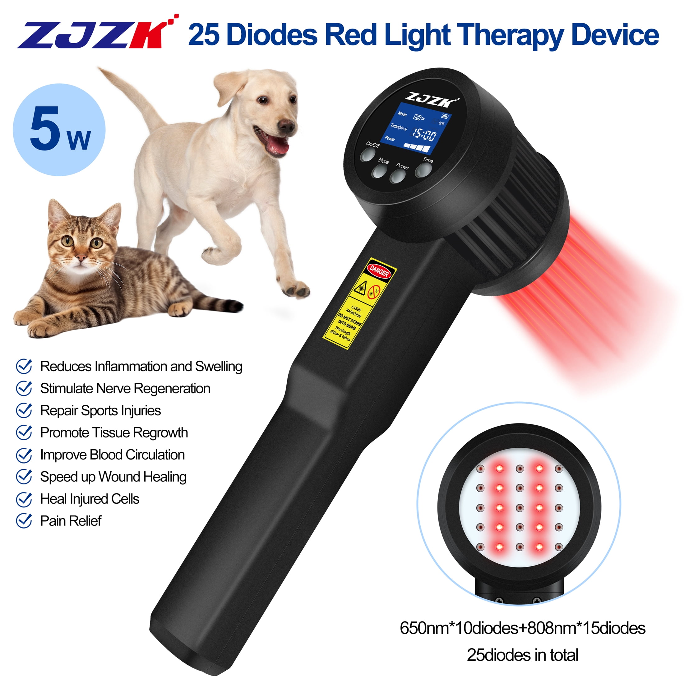 ZJZK Therapeutics Handheld Pain Management Light Therapy for ...