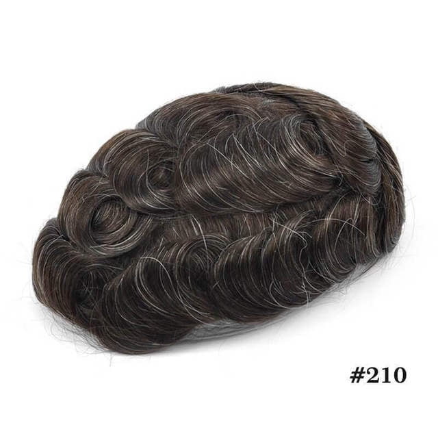 ZJZZ HZZA Versalite Toupees Remy Human Hair Wigs Men HD Lace PU System ...