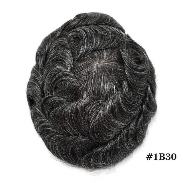 ZJZZ HZZA Versalite Toupees Remy Human Hair Wigs Men HD Lace PU System ...