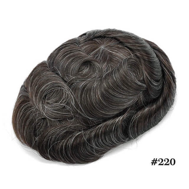 ZJZZ HZZA Versalite Toupees Remy Human Hair Wigs Men HD Lace PU System ...
