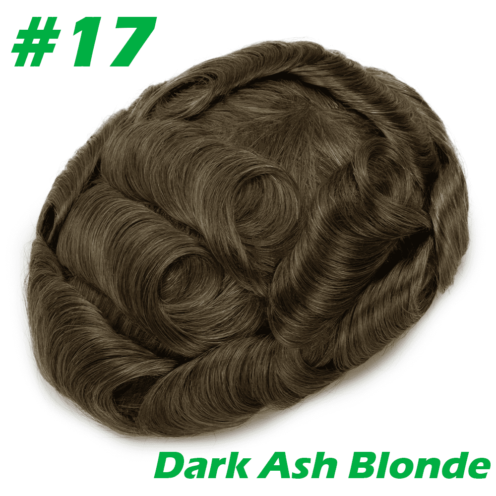 ZJZZ HZZA Wig Man Human Hair Toupee Prosthesis 90- Desnity V Loop Men‘s ...