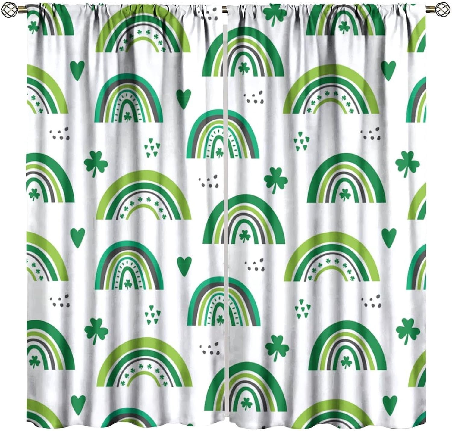 sasyxdc Colorful Handprints Curtains for Kids Back to School Classroom ...
