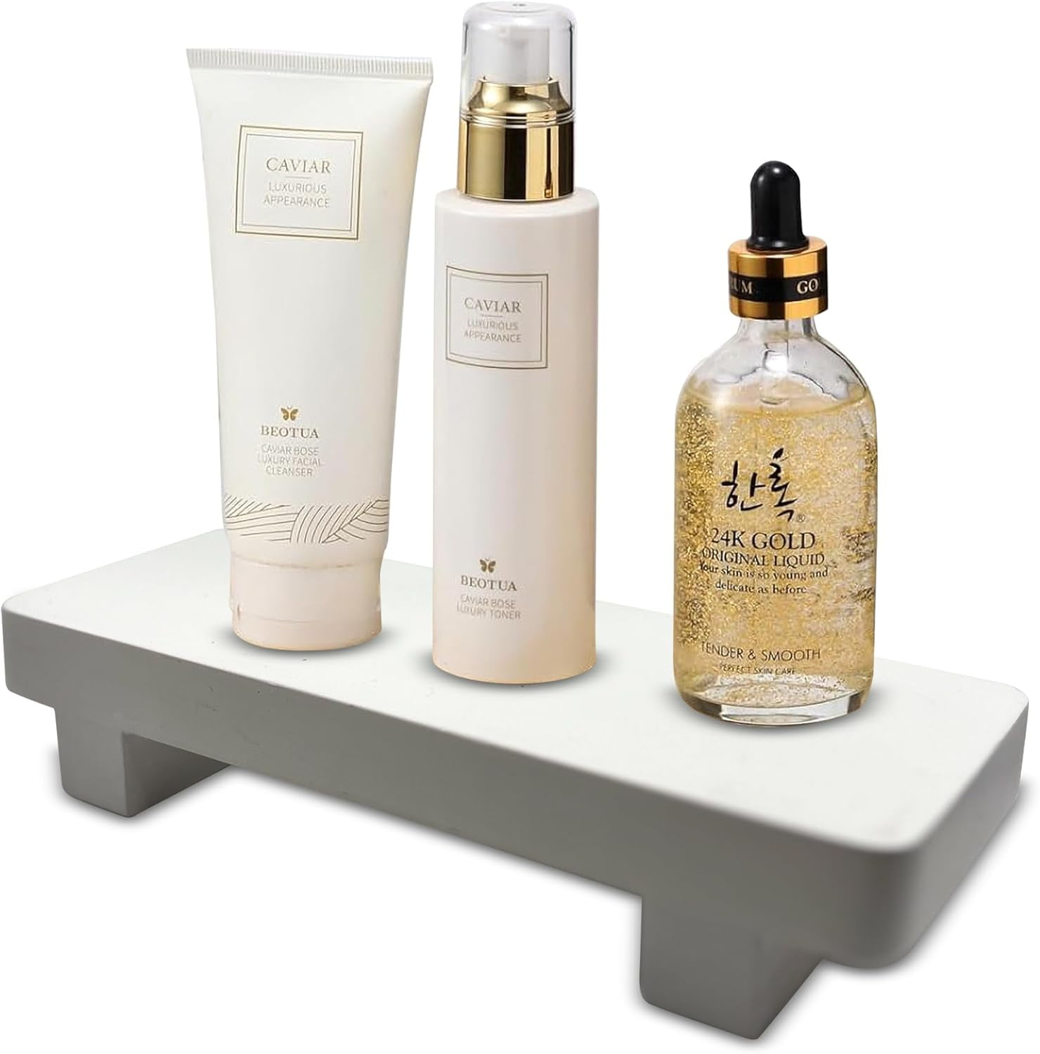 ZJbiubiuHome Wooden Riser - Footed Wooden Trays for Décor - Water ...