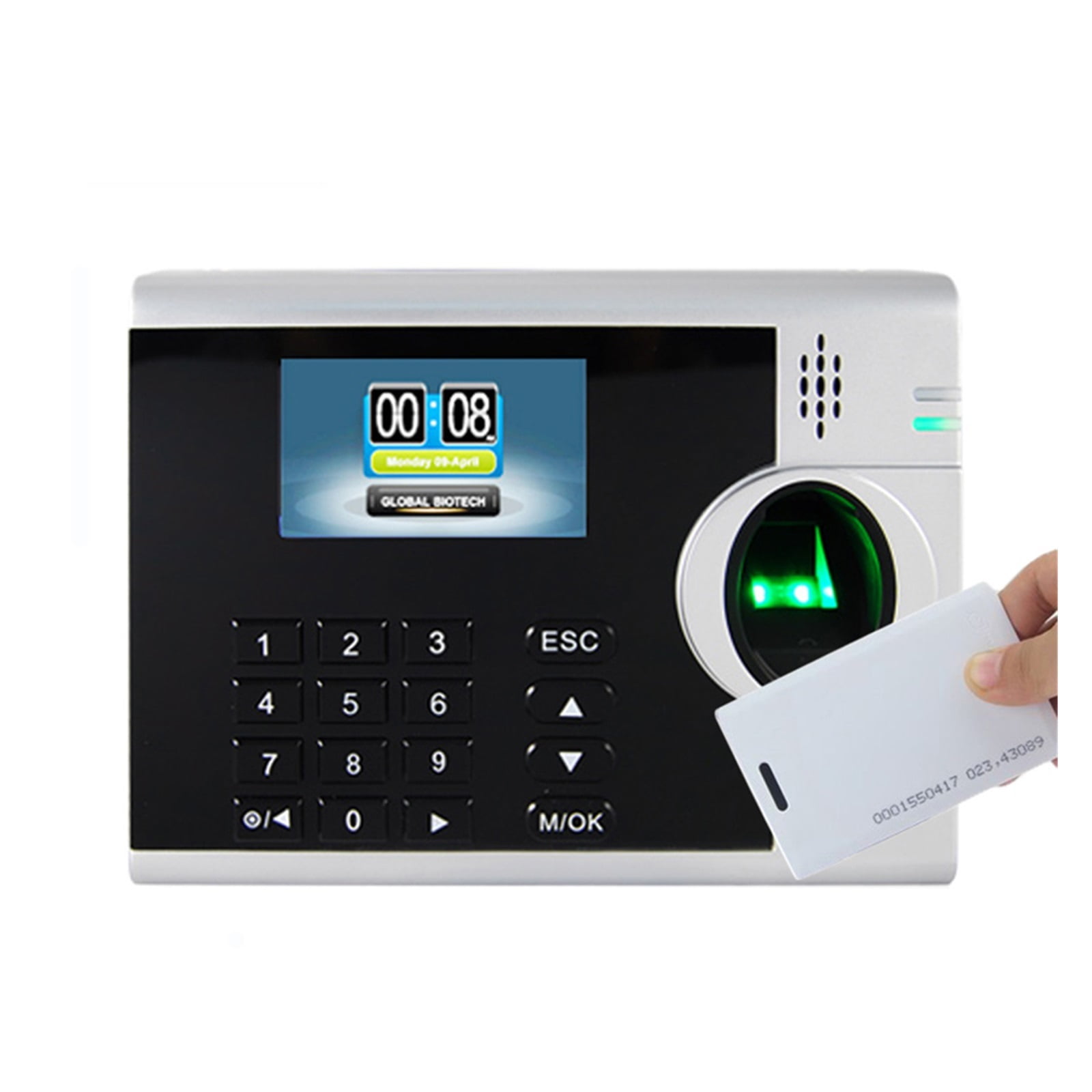 ZK XM218 3 Inch Color Screen System Fingerprint Time Attendance Time Clockc USB TCP/IP Biometric ...