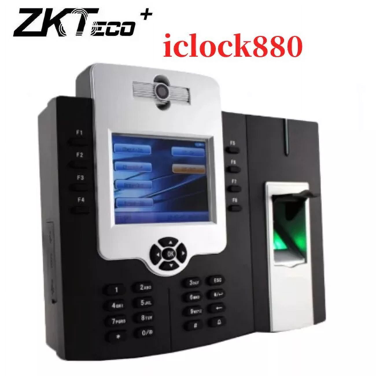 ZK iClock880 Standard Biometric Fingerprint and RFID Time Clock Access ...