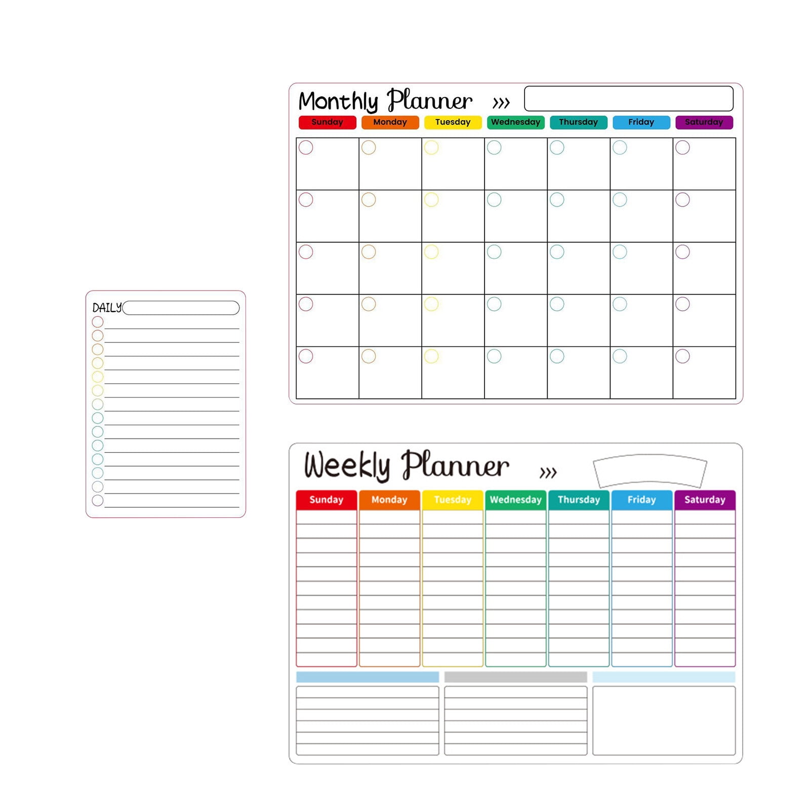 YgkuHd Dry Wipe Calendar Set, Magnetic Calendar Whiteboard For ...