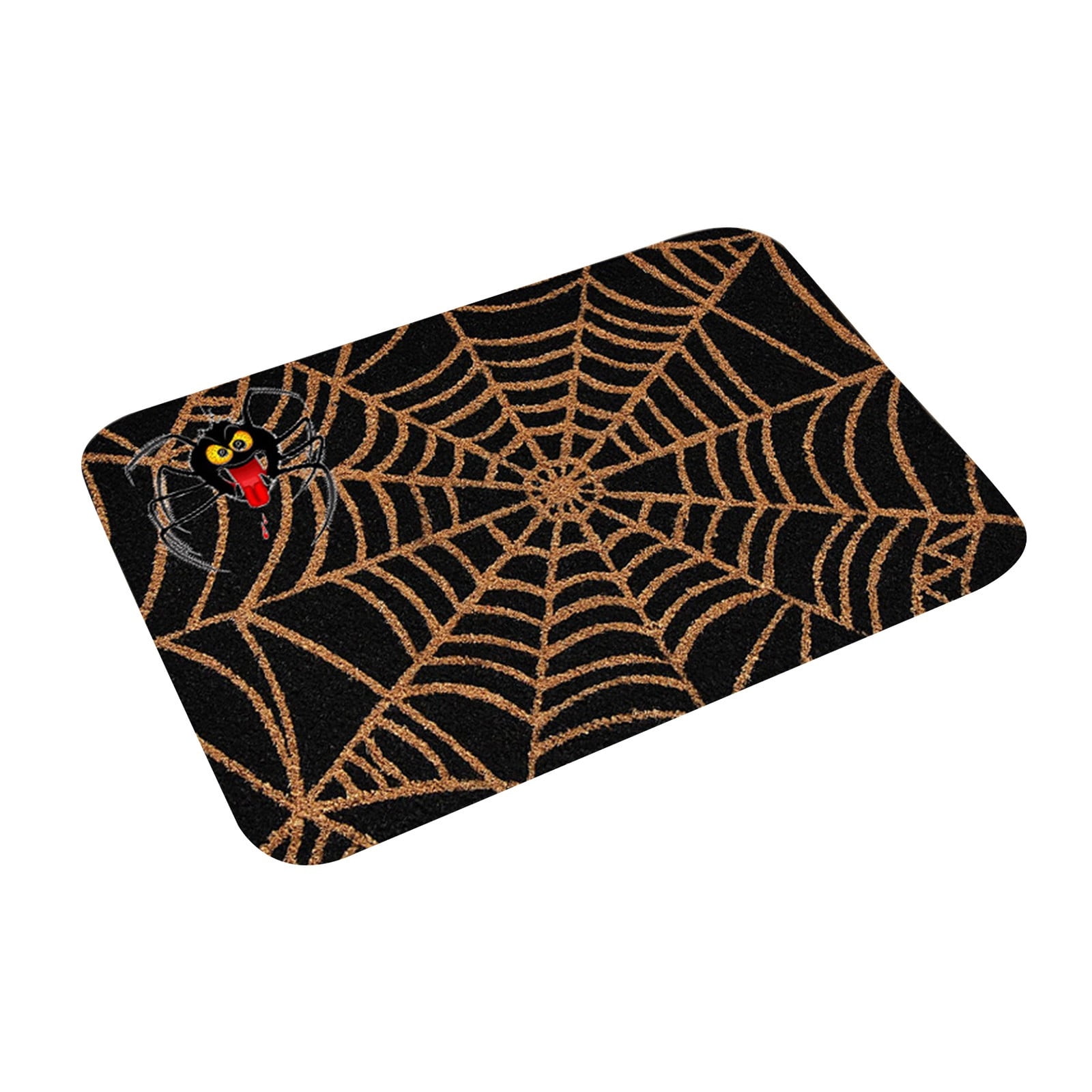 ZKCCNUK Halloween Spider's Web Area Rug Spooky Gothic Mat Non-Slip ...