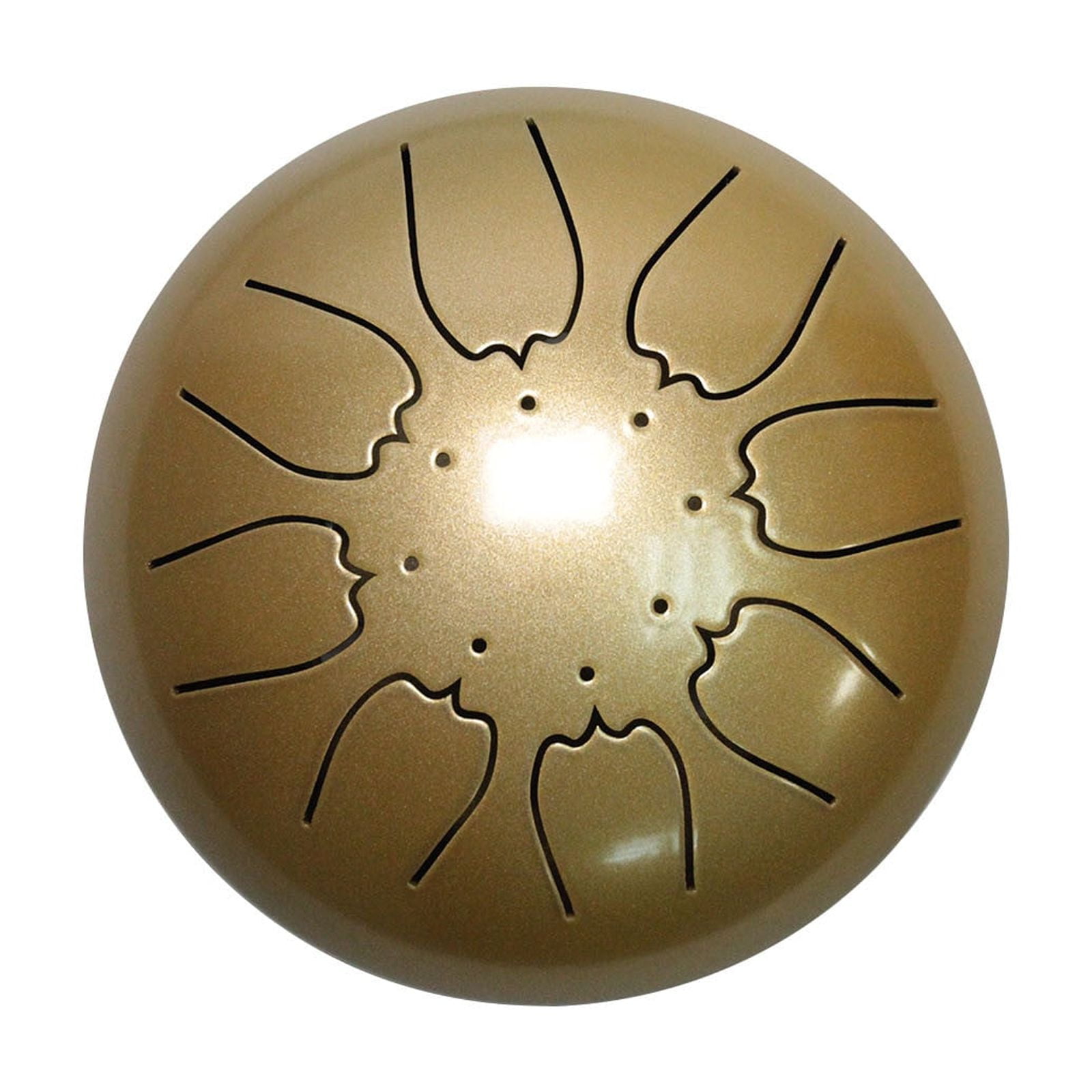 Kids Toys 6-inch Drum Drum Steel Tongue Empty Color Drum Black ...