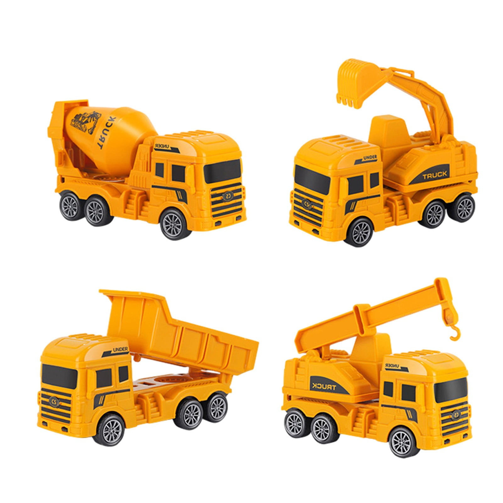Kids Toys Kids Construction Vehicles Playset , Crane, Excavator, Dump ...