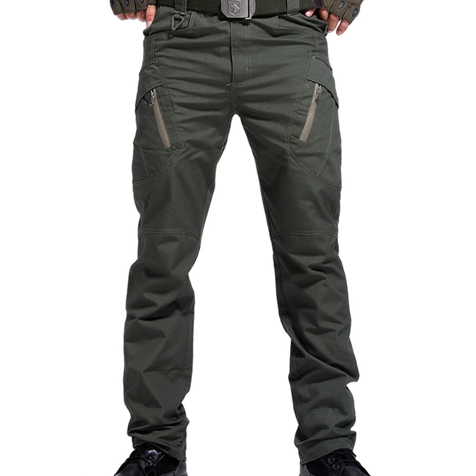 ZKCCNUK Men's Work Pants Multi Pocket Outdoor Sports Cargo Pants Size M ...