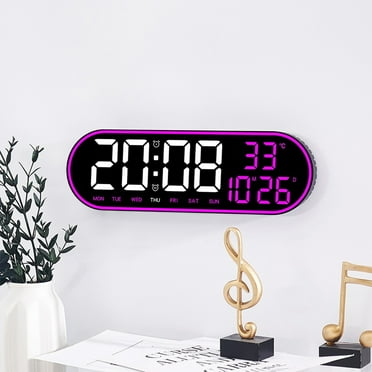 Sharper Image® LED Light-up Word Clock, 7.75", Electronic Desk Clock ...