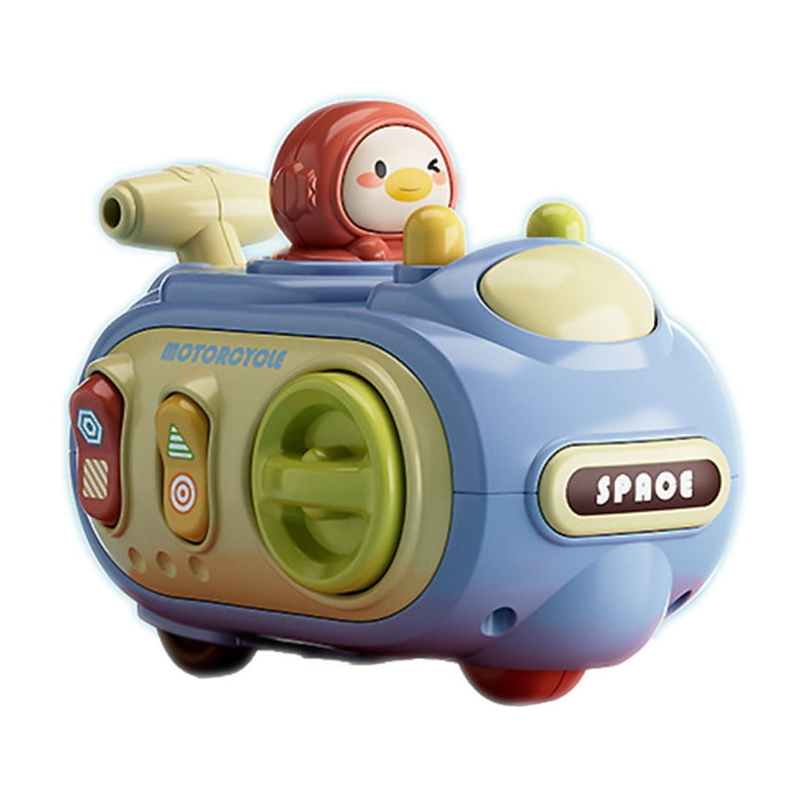 Toddler Toys Interactive Push and Go Toy Car for Kids with Blow ...