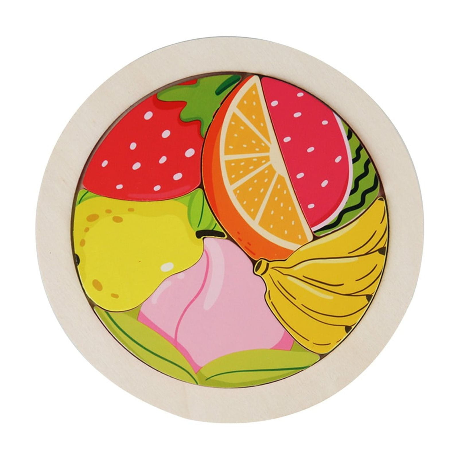 Toddler Toys Wooden Children's Animals Puzzle Three Dimensional ...