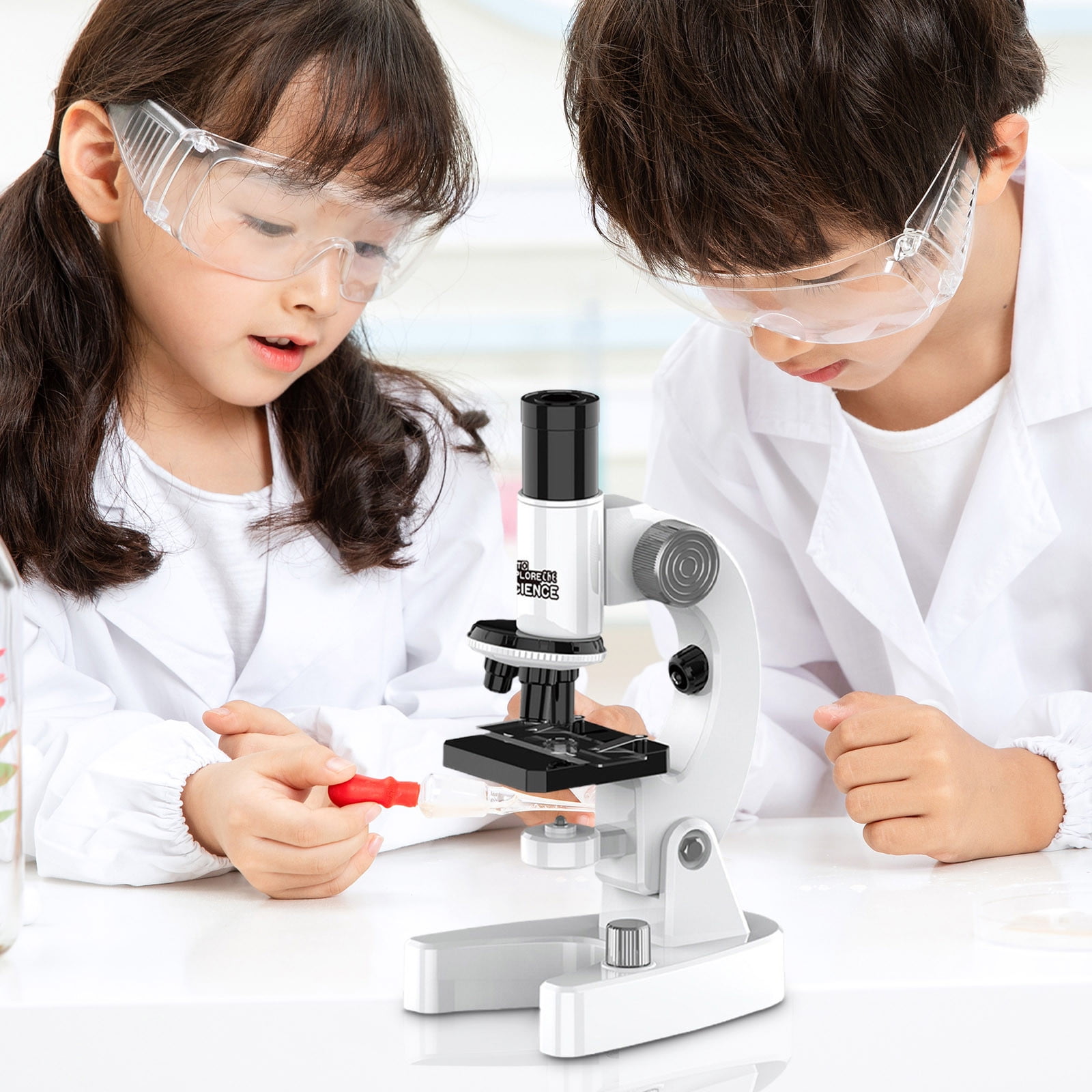 ZKCCNUK Toys for Ages 5-7 Scientific and Educational Microscope for ...