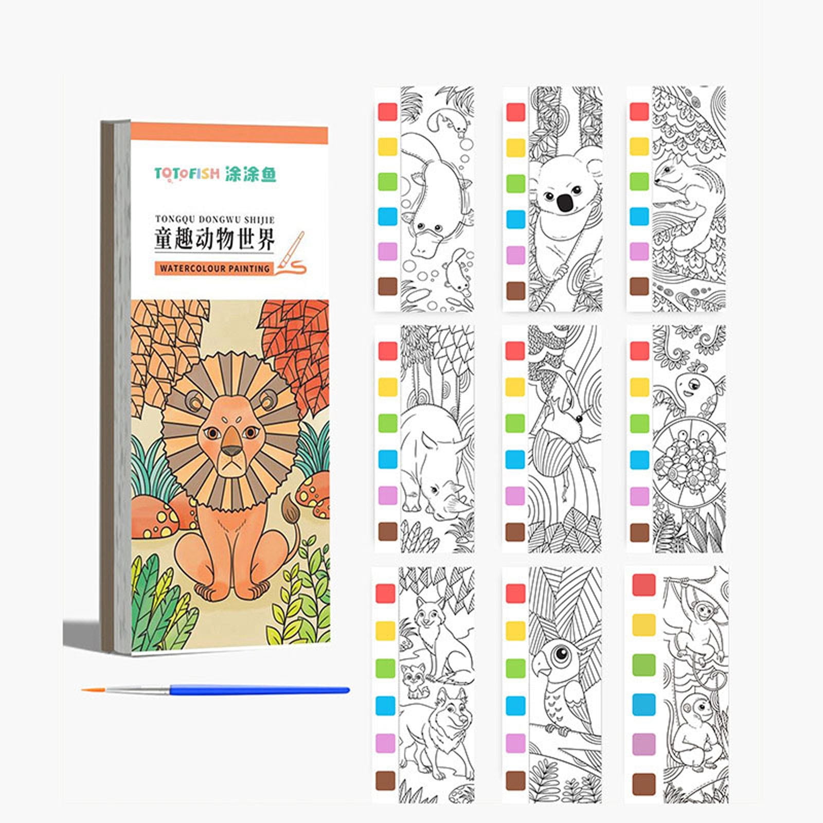 ZKCCNUK Toys for Ages 5-7 Watercolor Coloring Note Book for Children's ...