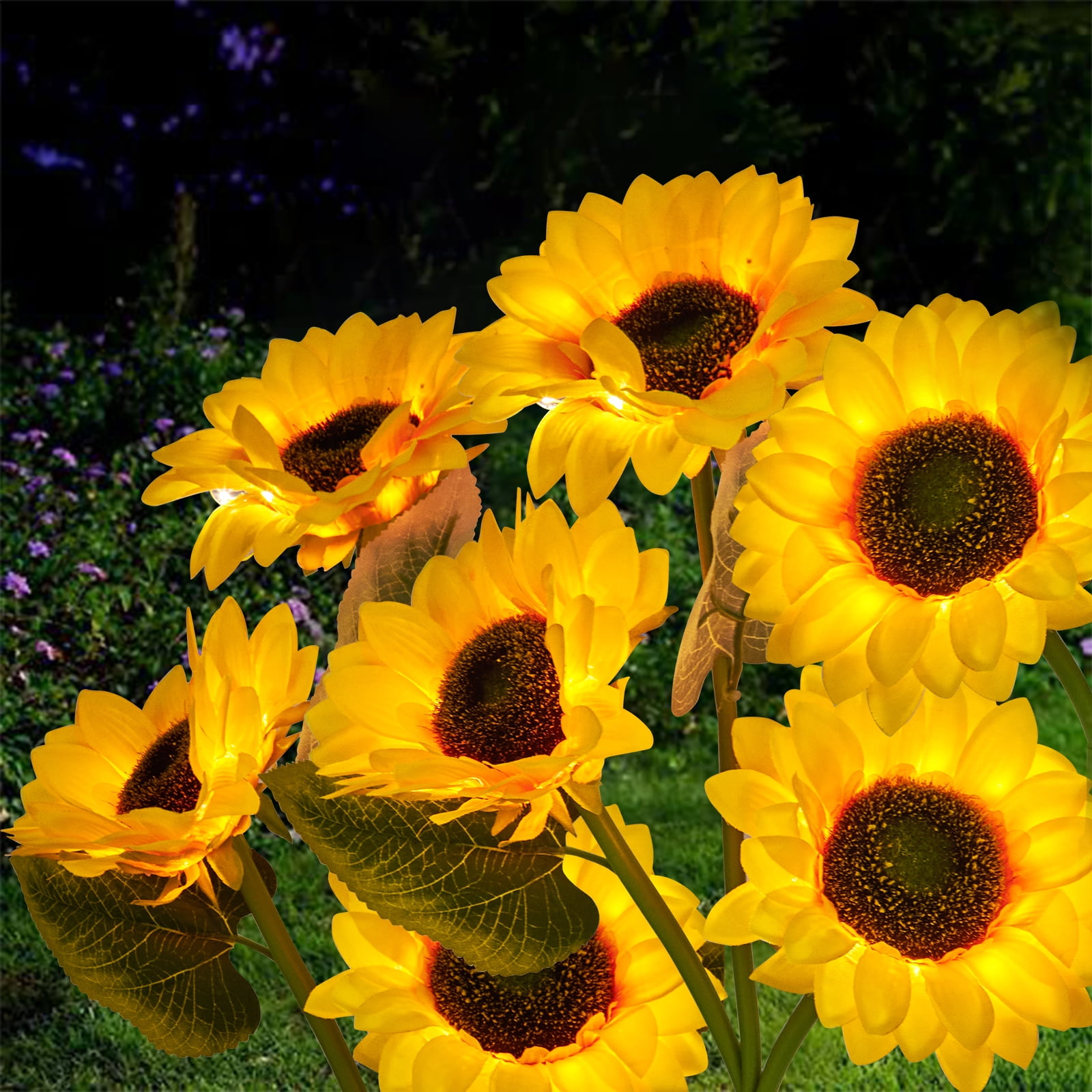 ZKEEZM Solar Outdoor Lights Garden Décor,Upgraded 10-Pack Solar Garden ...