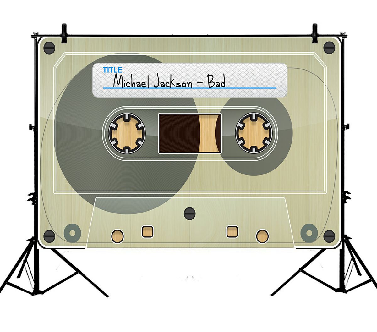 ZKGK 7x5ft Cassette Tap Polyester Photography Backdrop For Studio Prop ...