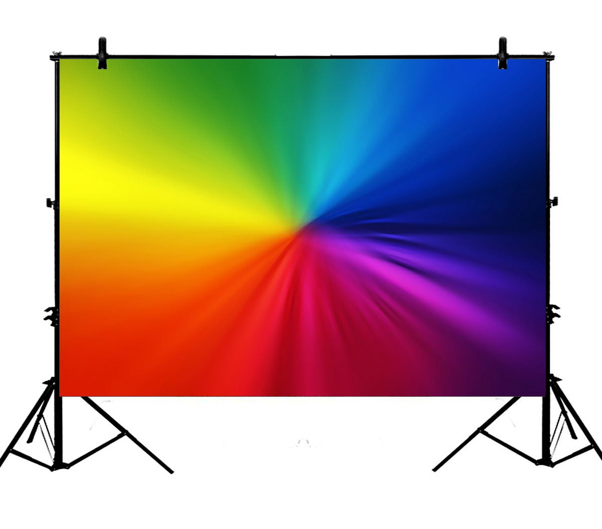ZKGK 7x5ft Joint Color Rainbow Polyester Photography Backdrop For ...