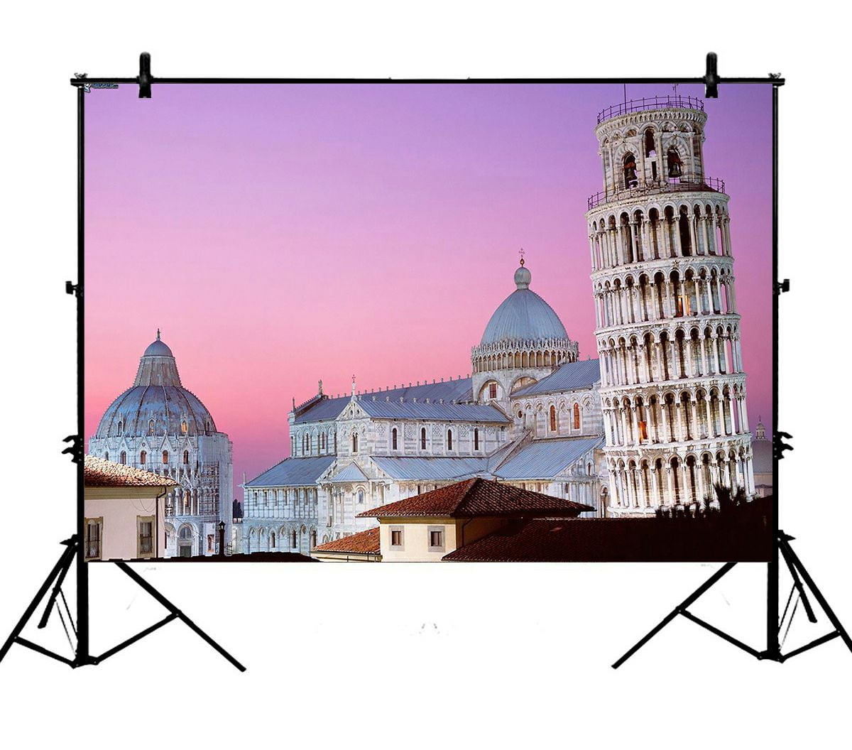 ZKGK 7x5ft Leaning Tower of Pisa Polyester Photography Backdrop For ...