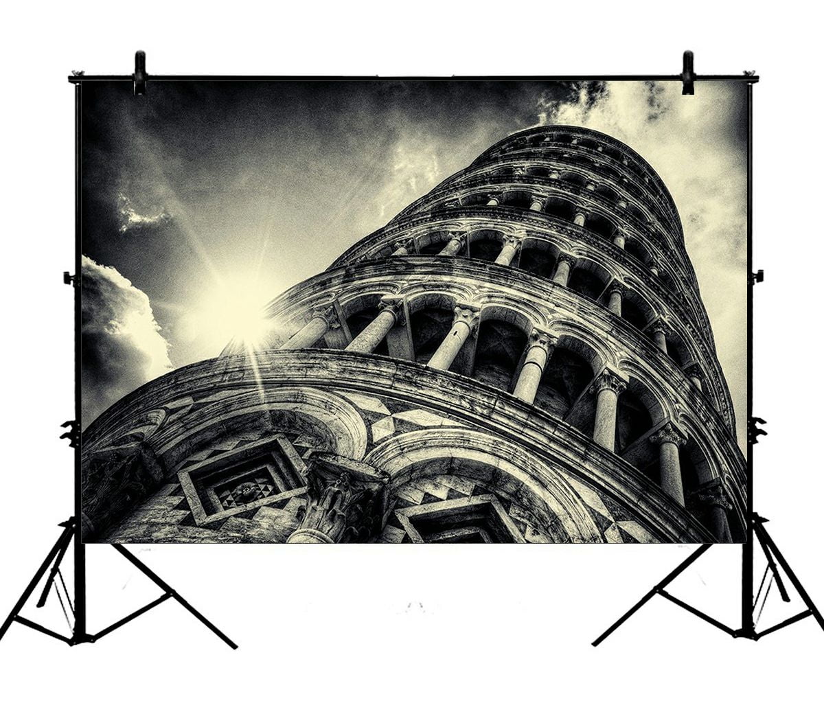 ZKGK 7x5ft Leaning Tower of Pisa Polyester Photography Backdrop For ...