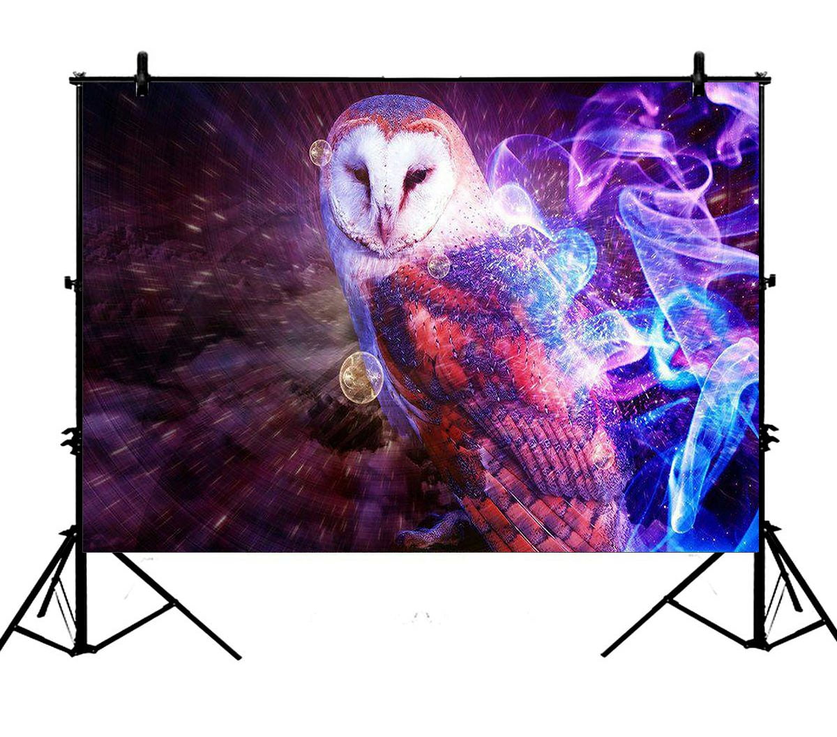 ZKGK 7x5ft Owl Art Pattern Polyester Photography Backdrop For Studio ...