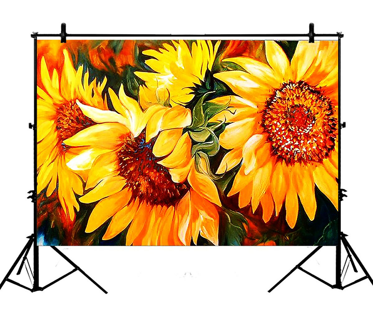 ZKGK 7x5ft Sunflowers Polyester Photography Backdrop For Studio Prop ...
