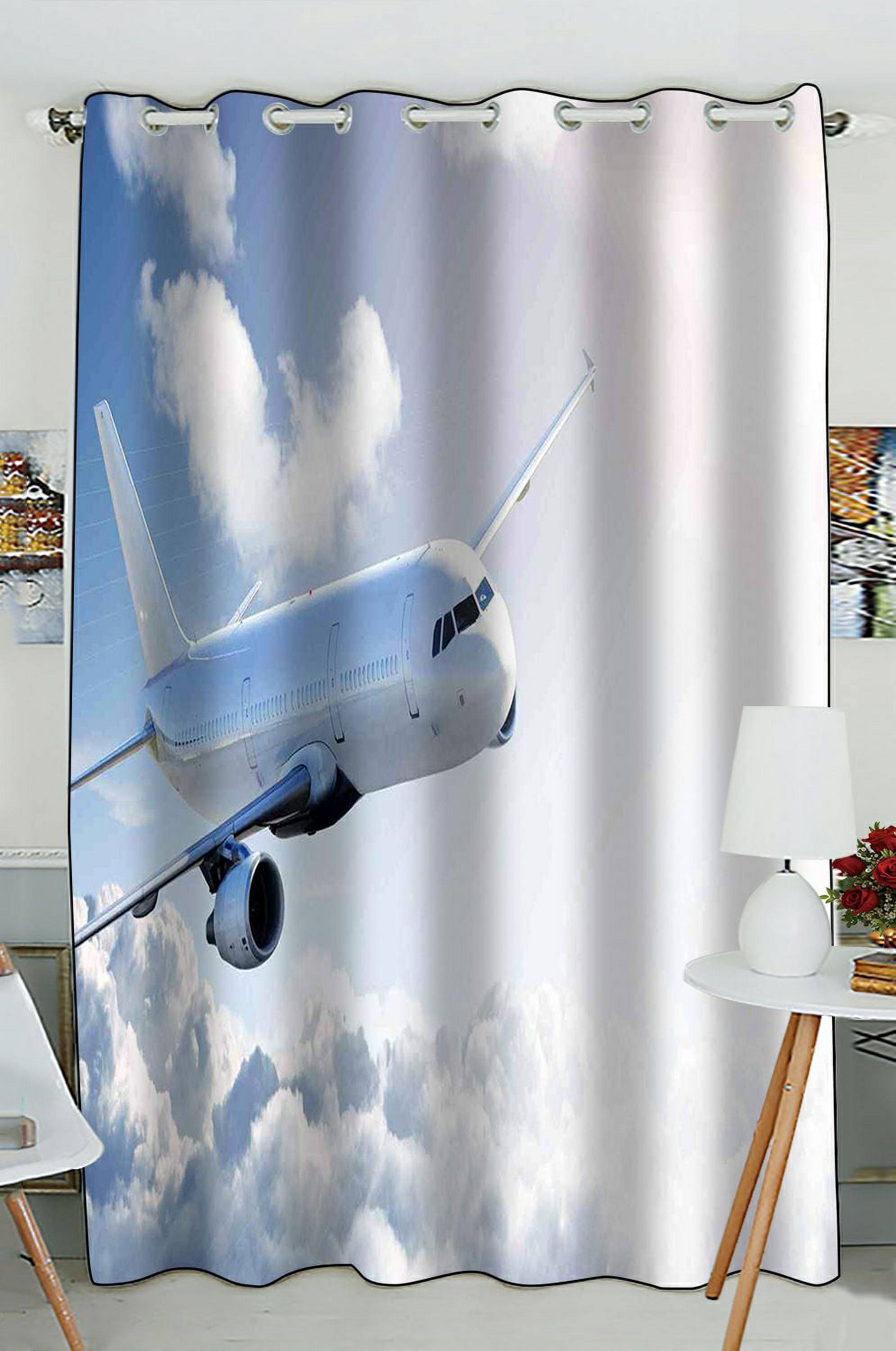 ZKGK Airplane Window Curtain Drapery/Panels/Treatment For Living Room ...