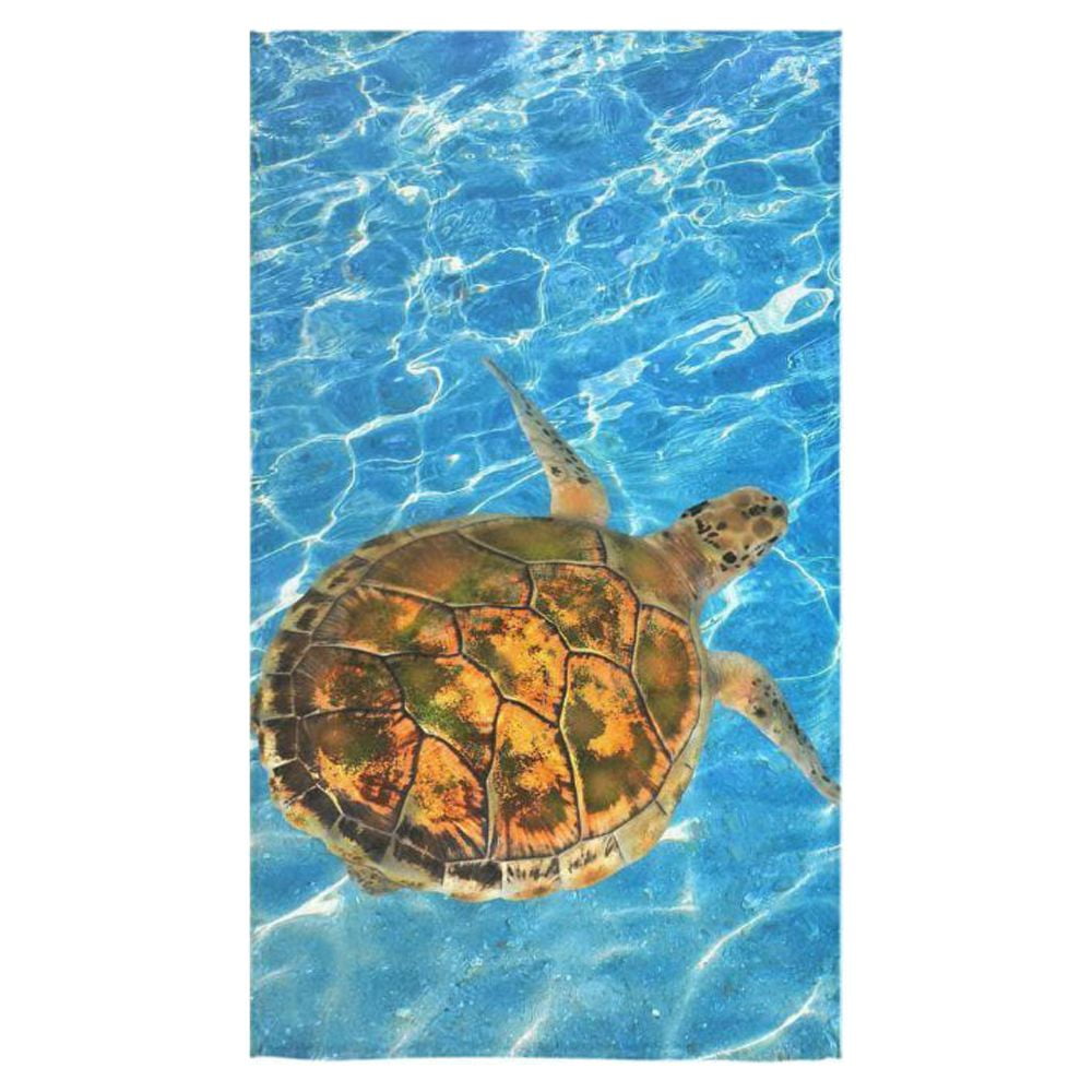 ZKGK Blue Ocean Sea Turtle Hand Towel Bath Towels For Home Outdoor ...