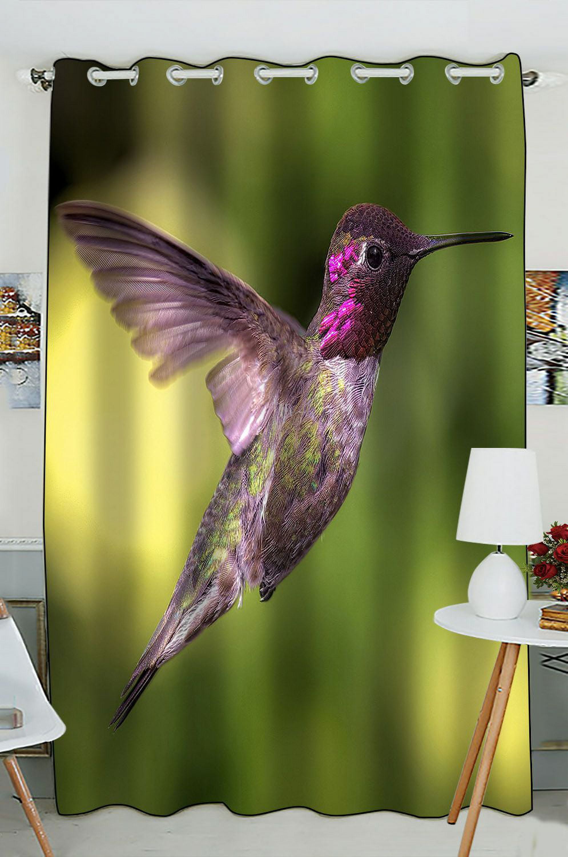 ZKGK Hummingbird Window Curtain Drapery/Panels/Treatment For Living ...