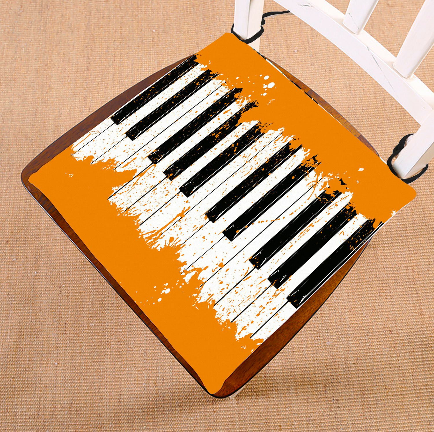 ZKGK Piano Keys Seat Pad Seat Cushion Chair Cushion Floor Cushion Two ...