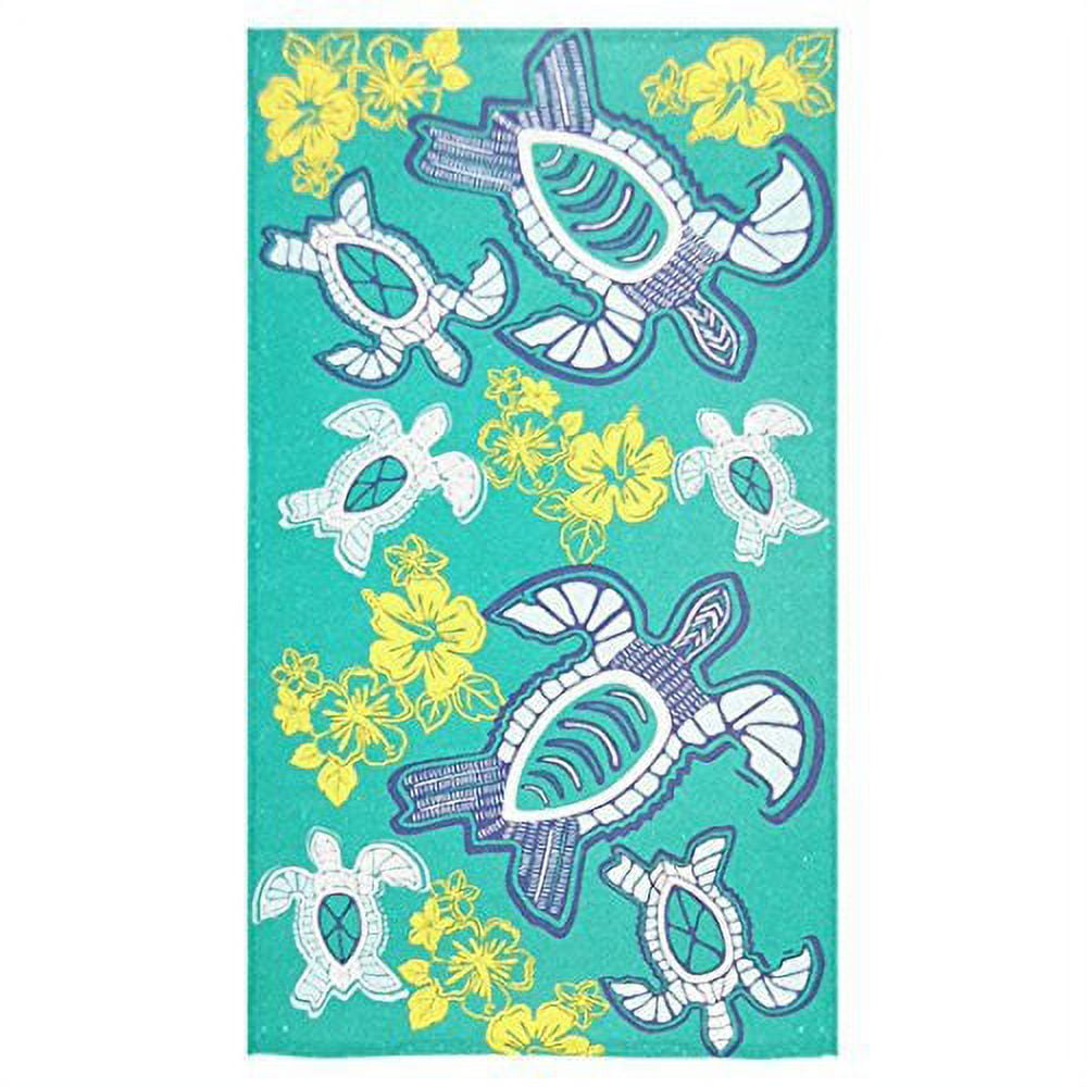 ZKGK Sea Turtle Hand Towel Bath Bathroom Shower Towels 16"x28"(One side ...