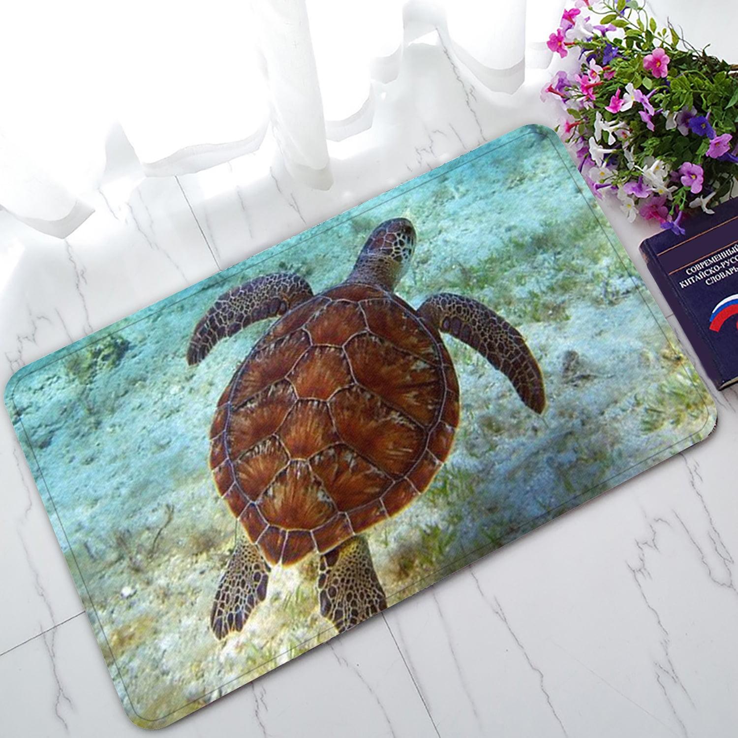 ZKGK Sea Turtle Non-Slip Doormat Indoor/Outdoor/Bathroom Doormat 30 x ...