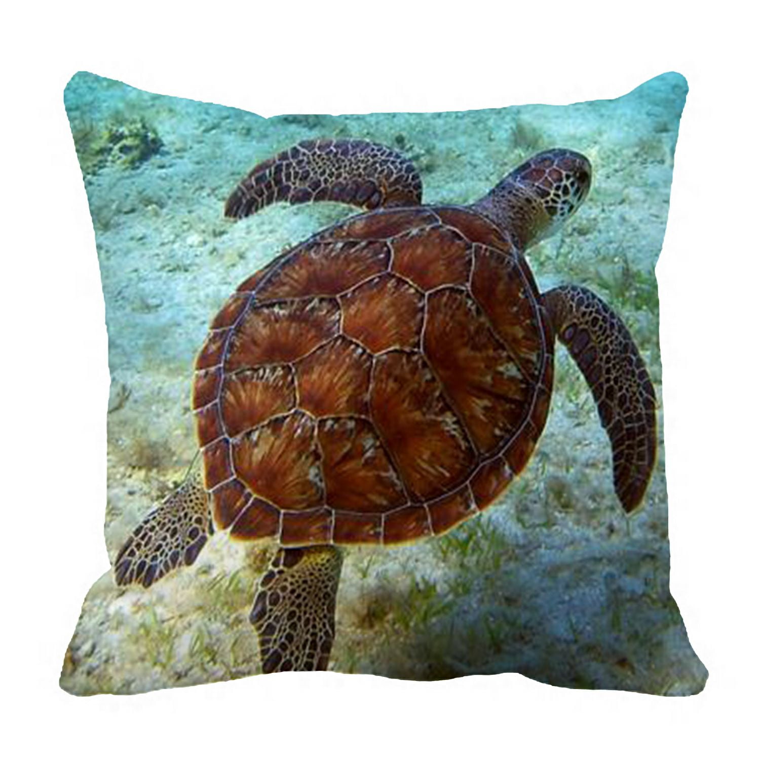 ZKGK Sea Turtle Pillowcase Home Decor Pillow Cover Case Cushion Two ...