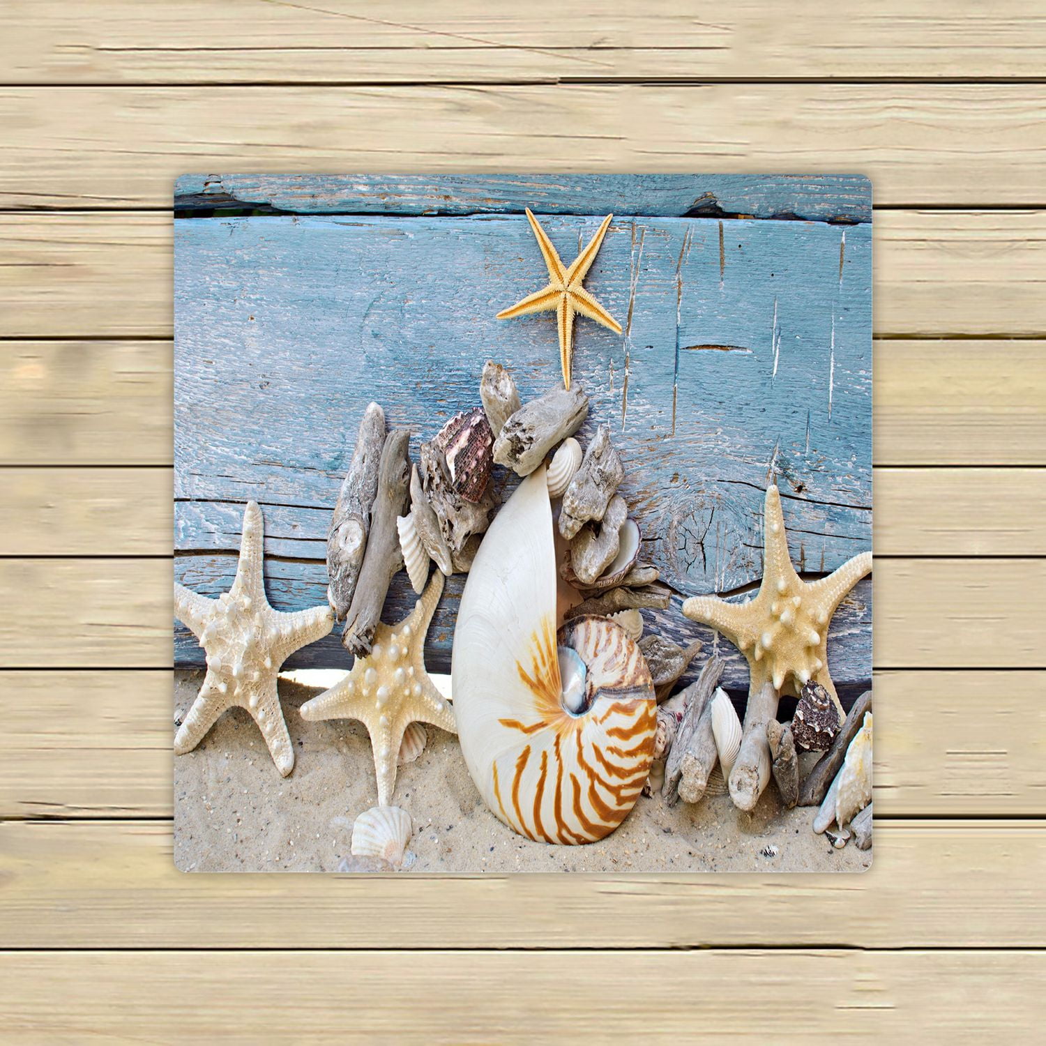 ZKGK Summer Beach with Starfish Sea Shells Hand Towel Bath Towels Beach ...