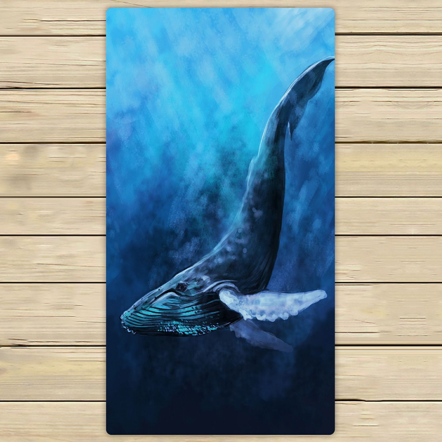 ZKGK Whale in the Sea Hand Towel Bath Towels Beach Towel For Home ...