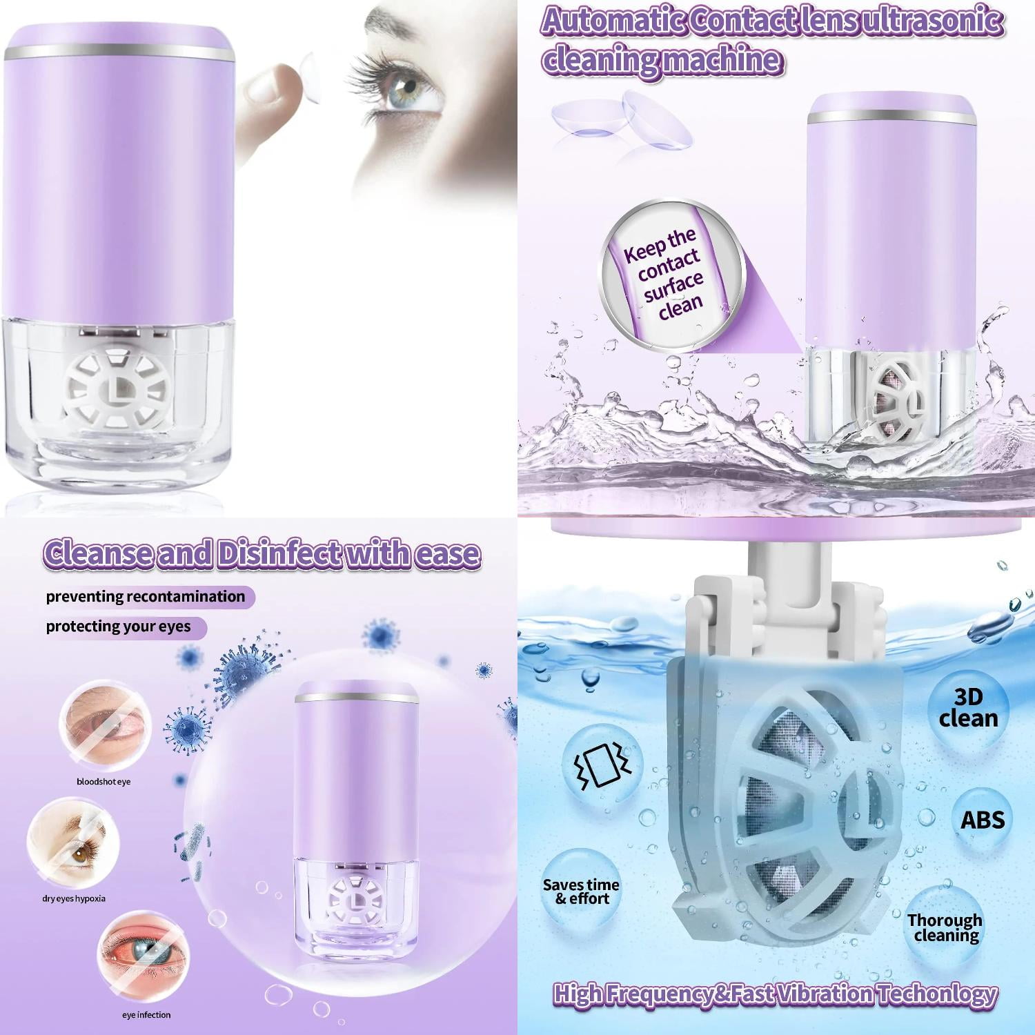 ZKHENGY ”Efficient and Gentle Ultrasonic Contact Lens Cleaner ... ZKHENGY ”Efficient and Gentle Ultrasonic Contact Lens Cleaner ...