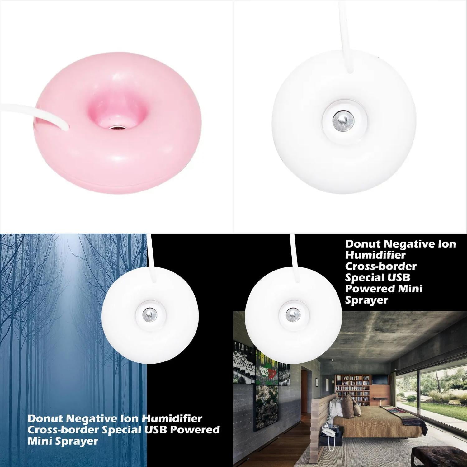 ZKHENGY Efficient portable cute mini donut-shaped ultrasonic mist maker ... ZKHENGY Efficient portable cute mini donut-shaped ultrasonic mist maker ...