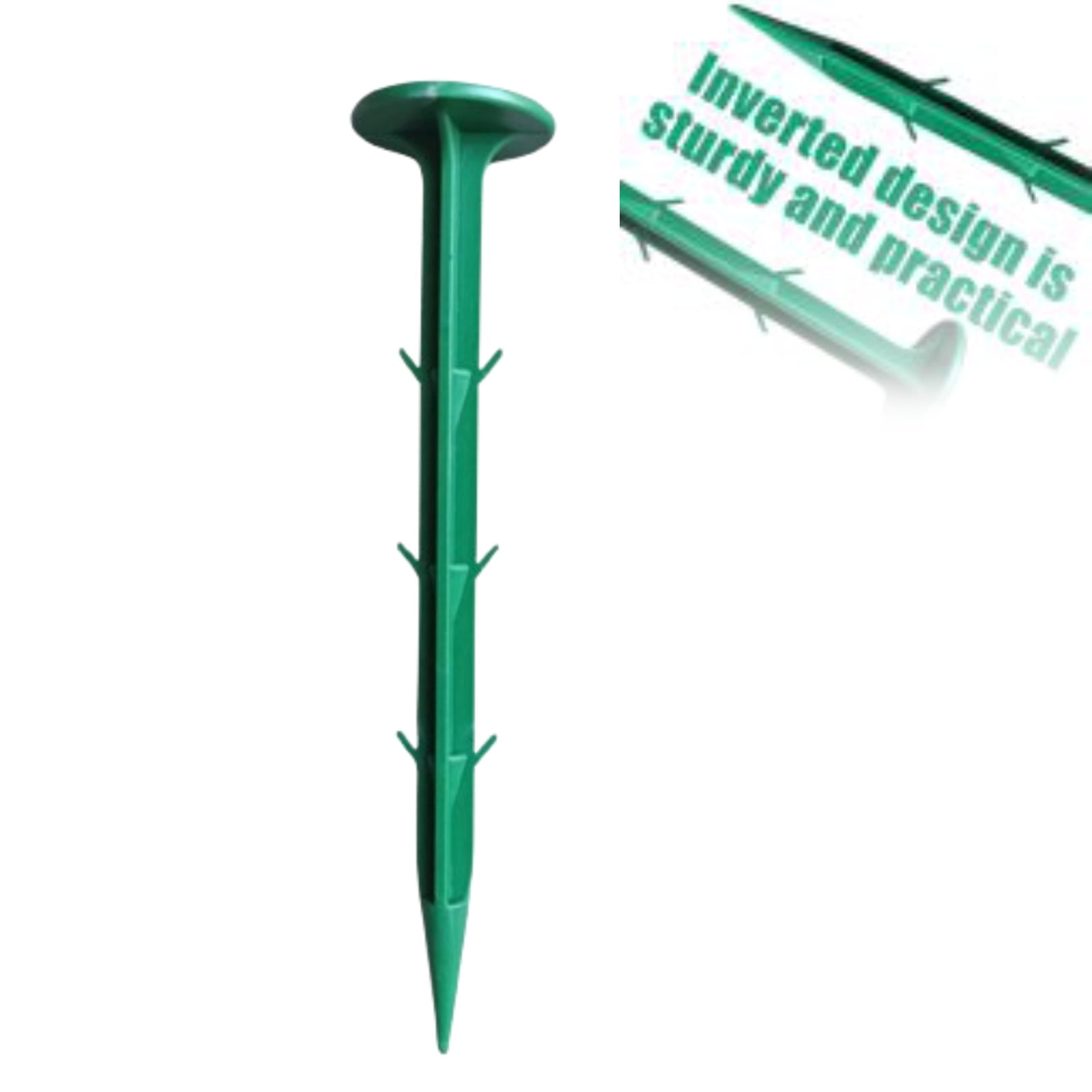 ZKIRBJV 11cm Recycled Plastic Garden Staples - Heavy Duty Eco Pins for ...