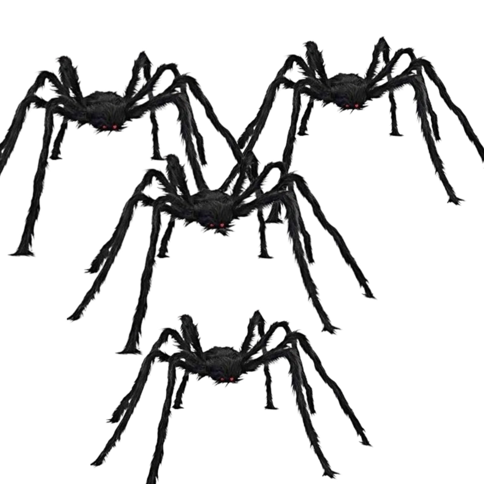 ZKIRBJV (4 Pcs) Hairy Spiders Fake Spiders Plush Spiders Realistic ...