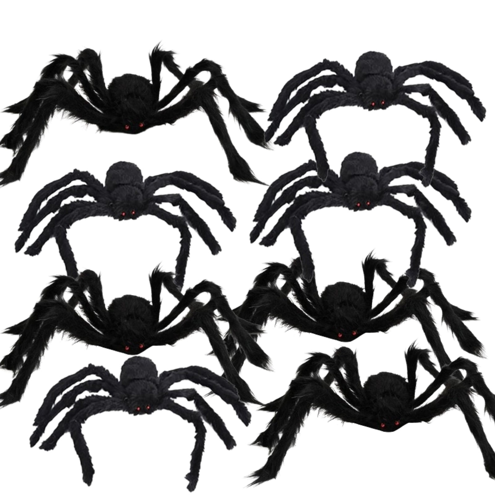 ZKIRBJV (8 Pcs) 29.52 Inches Hairy Spiders Fake Spiders Plush Spiders ...