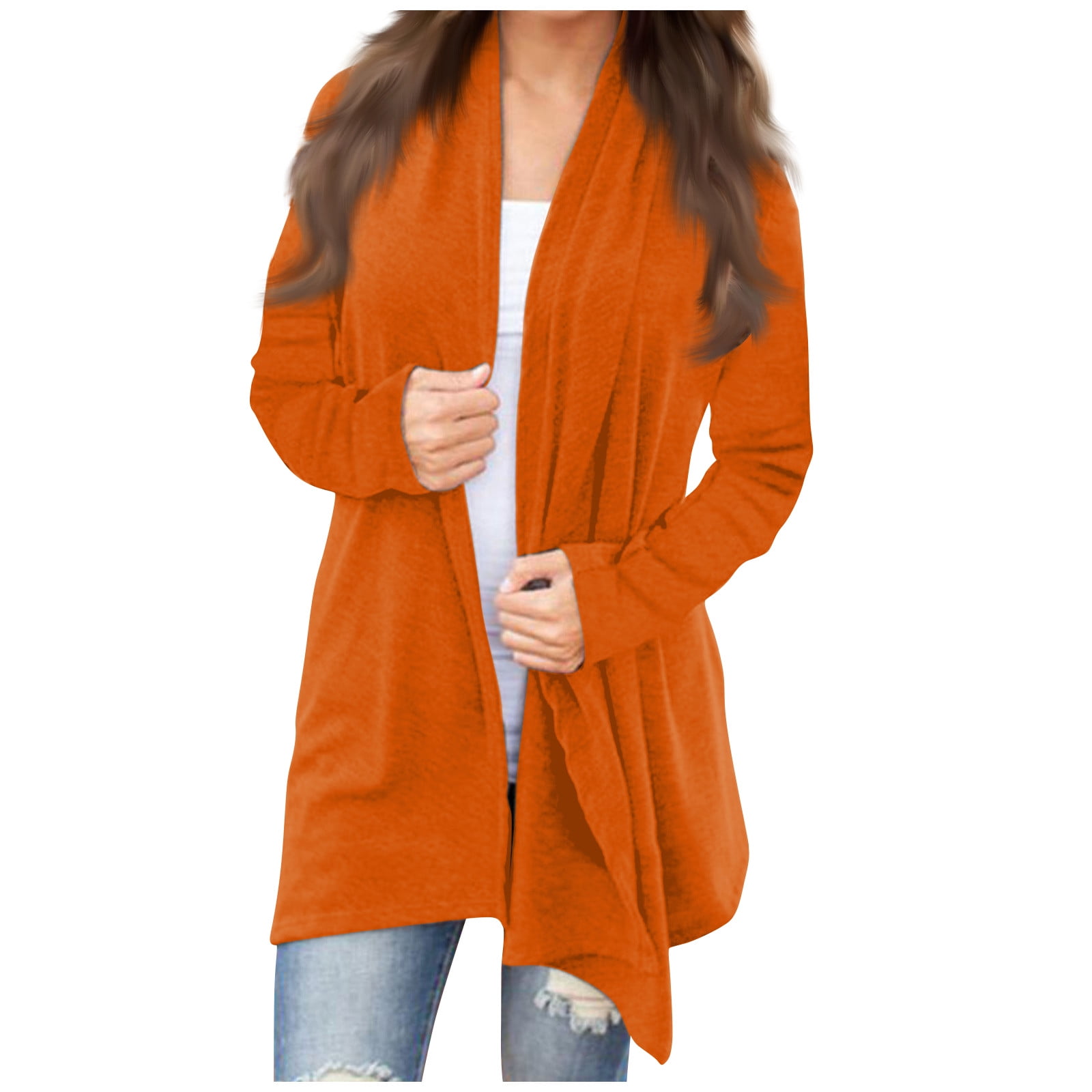 ZKIRBJV Cardigans for Women Plus Sizes for Fall Long Sleeve Kimono ...