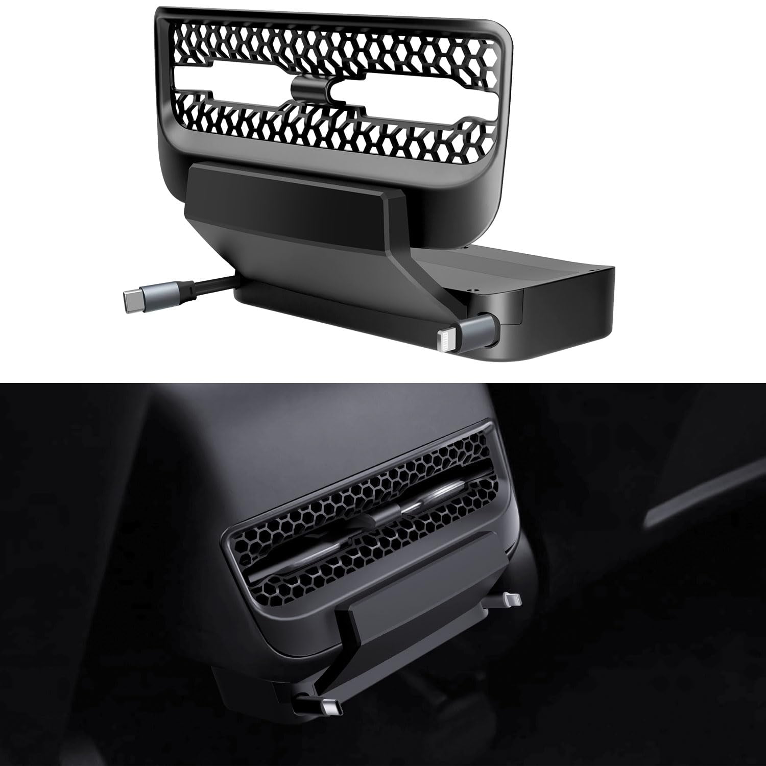 ZKJAYOE Tesla USB Hub for Model 3/Y, Multiport Car for Tesla Model 3/Y ...