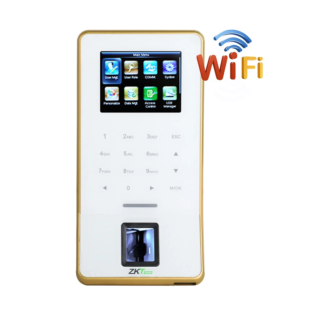ZKTeco F22 WIFI TCP/IP Fingerprint Time Clock Multilanguage Door Access Control（F22+WIFI ...