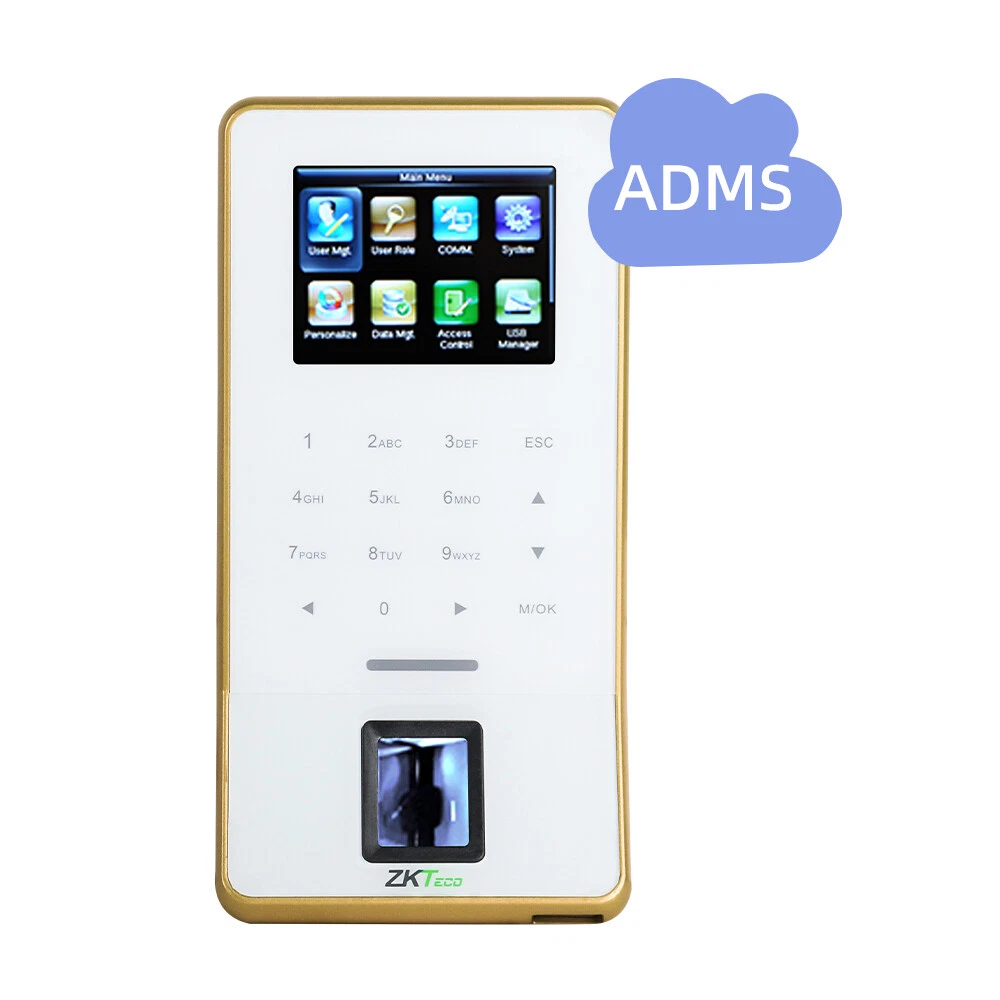 ZKTeco F22 WIFI TCP/IP Fingerprint Time Clock Multilanguage Door Access Control（(WIFI)+ID+ADMS ...