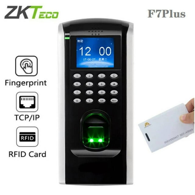 ZKTeco F7 Plus TCP/IP Biometric Fingeprint Time Attendance Machine Time Clock (ZK-F7Plus +ID ...