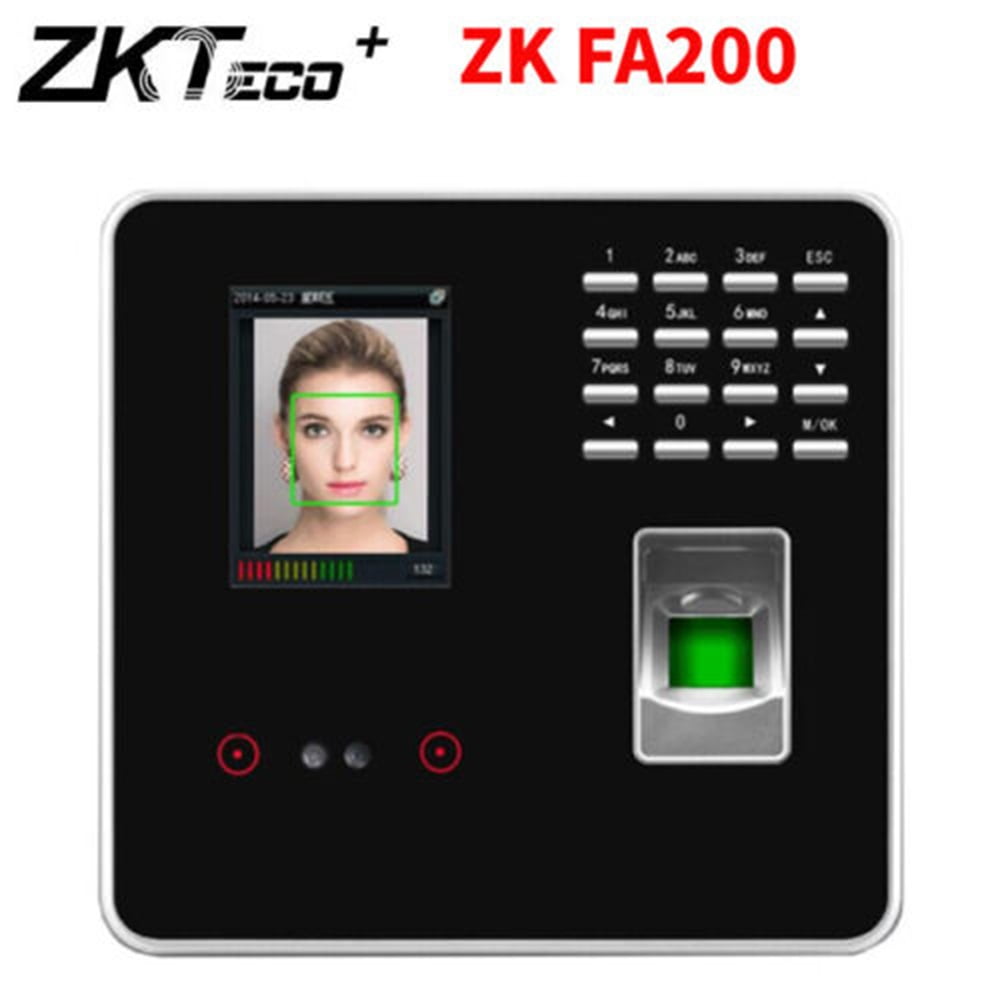 ZKTeco FA200 TCP/IP Face Biometric Fingerprint Time Attendance Access Control - Walmart.com