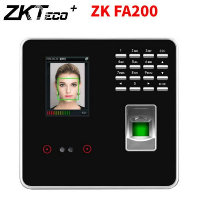 ZKTeco FA200 TCP/IP Face Biometric Fingerprint Time Attendance Access Control - Walmart.com