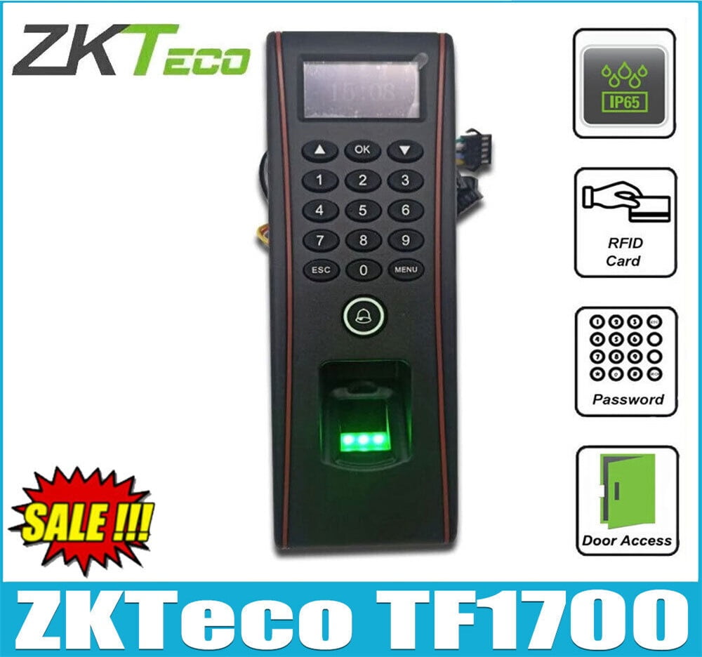 ZKTeco IP65 Biometric Fingerprint+125KHz RFID Card Door Access Control ...