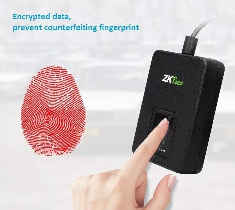 ZKTeco ZK9500 Live10R USB Sensor Free SDK Biometric Fingerprint Scanner ...